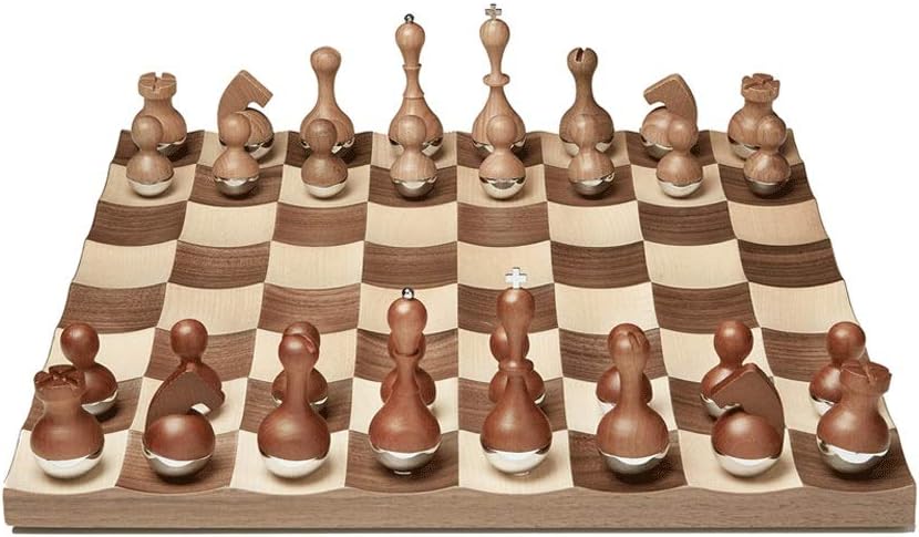 Buy NIVOK Chess Set High-end Chess Solid Wood Chessboard Tumbler Swing ...