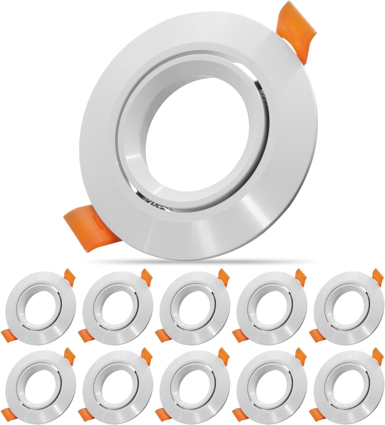Recessed Lisa White Recessed Spotlight Frame GU10 GU5.3 MR16 Light ...