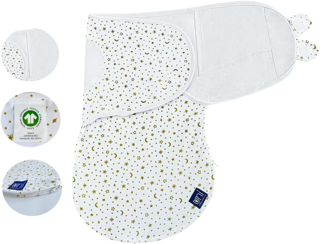 Amazon.com: Uni Organics NICU RN Designed Arms Up Swaddle 0-3 Months ...