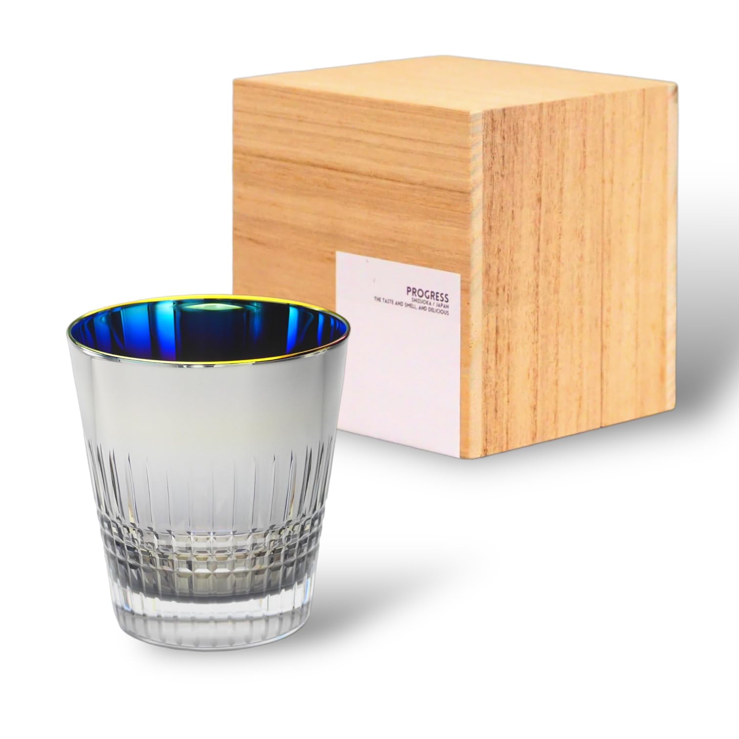 Amazon｜[公式]PROGRESS（プログレス）日本製 宇宙開発技術と職人の手仕事から創られたグラス天つ空：極光 315ml 国産桐箱入り 切子 ロックグラス タンブラー｜ロックグラス ...