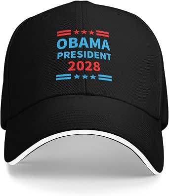 Amazon.com: Obama 2028 Adjustable President Baseball Cap Funny Trucker ...