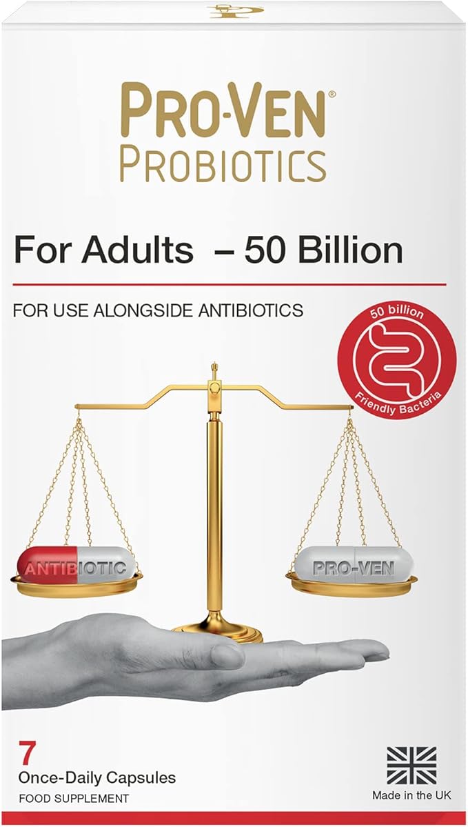 Pro-Ven Probiotics 50 Billion CFU To Take With Antibiotics - Vegan ...