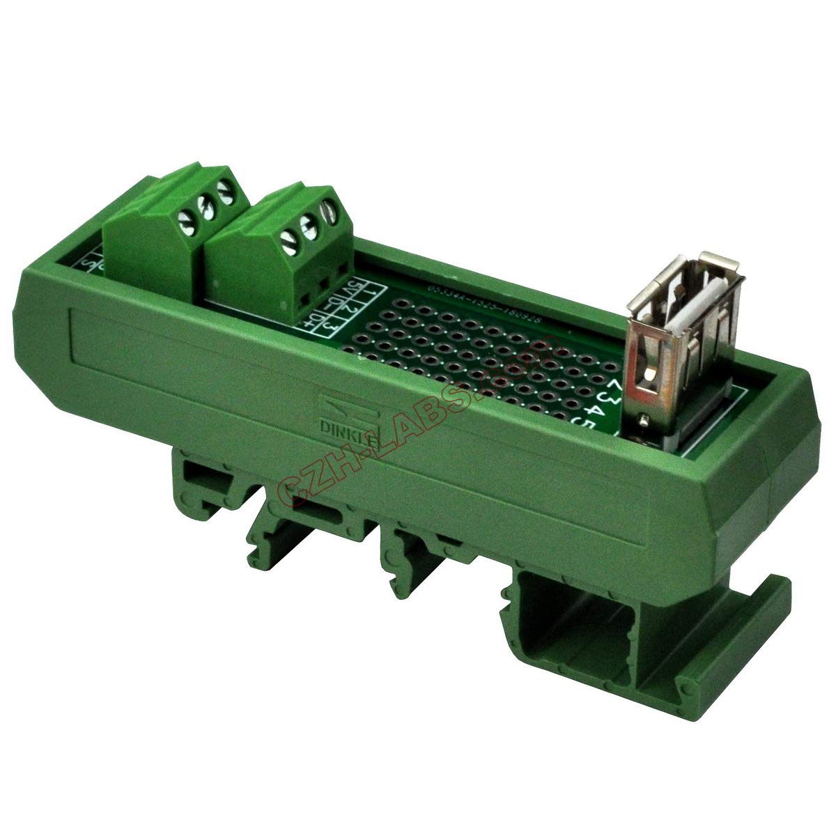 Snapklik.com : Slim DIN Rail Mount USB Type A Female Vertical Jack ...