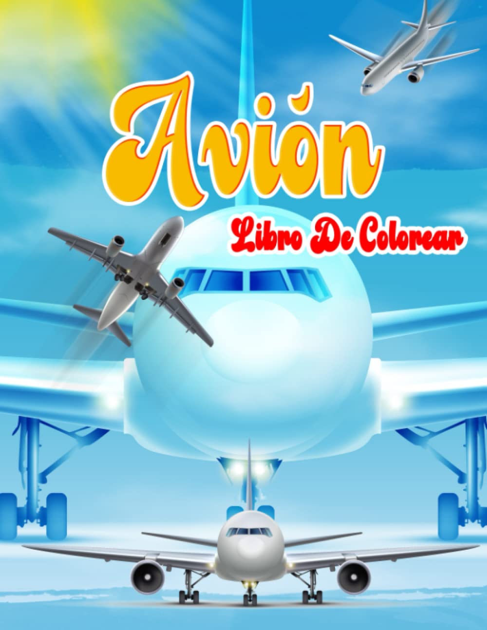 Avion Libro De Colorear Libro De Colorear De Aviones De | Desertcart ...