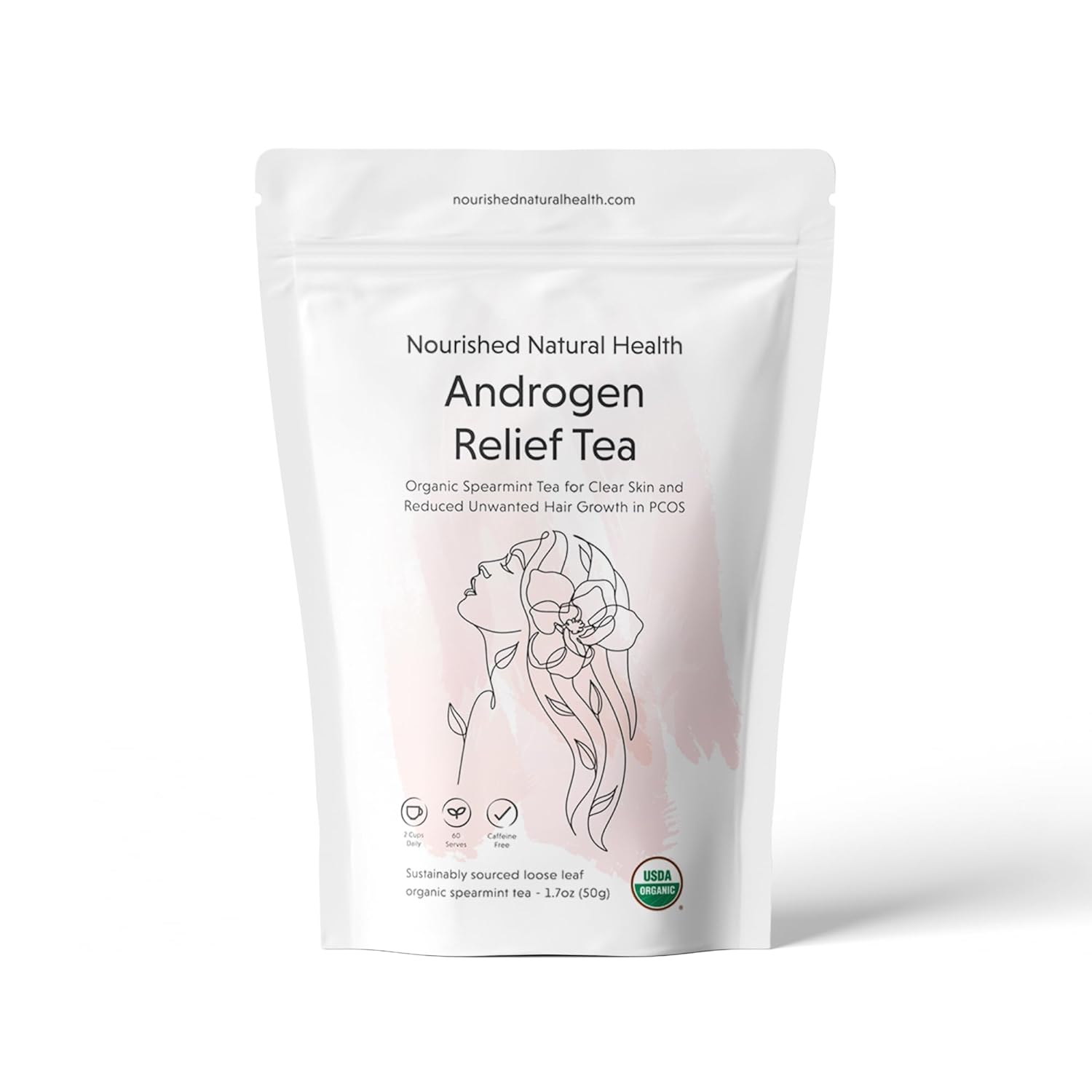 Amazon.com: Nourished Androgen Relief Spearmint Tea - Hormone Balance ...