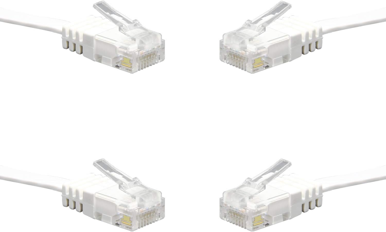 Amazon.com: Cat6 Ethernet Patch Cable Short, Ancable 4-Pack 6 Inch Flat ...