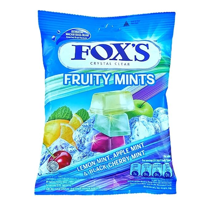 Nestlé Fox's Crystal Clear Passion Mint Candy (Imported), 90Gm : Amazon ...