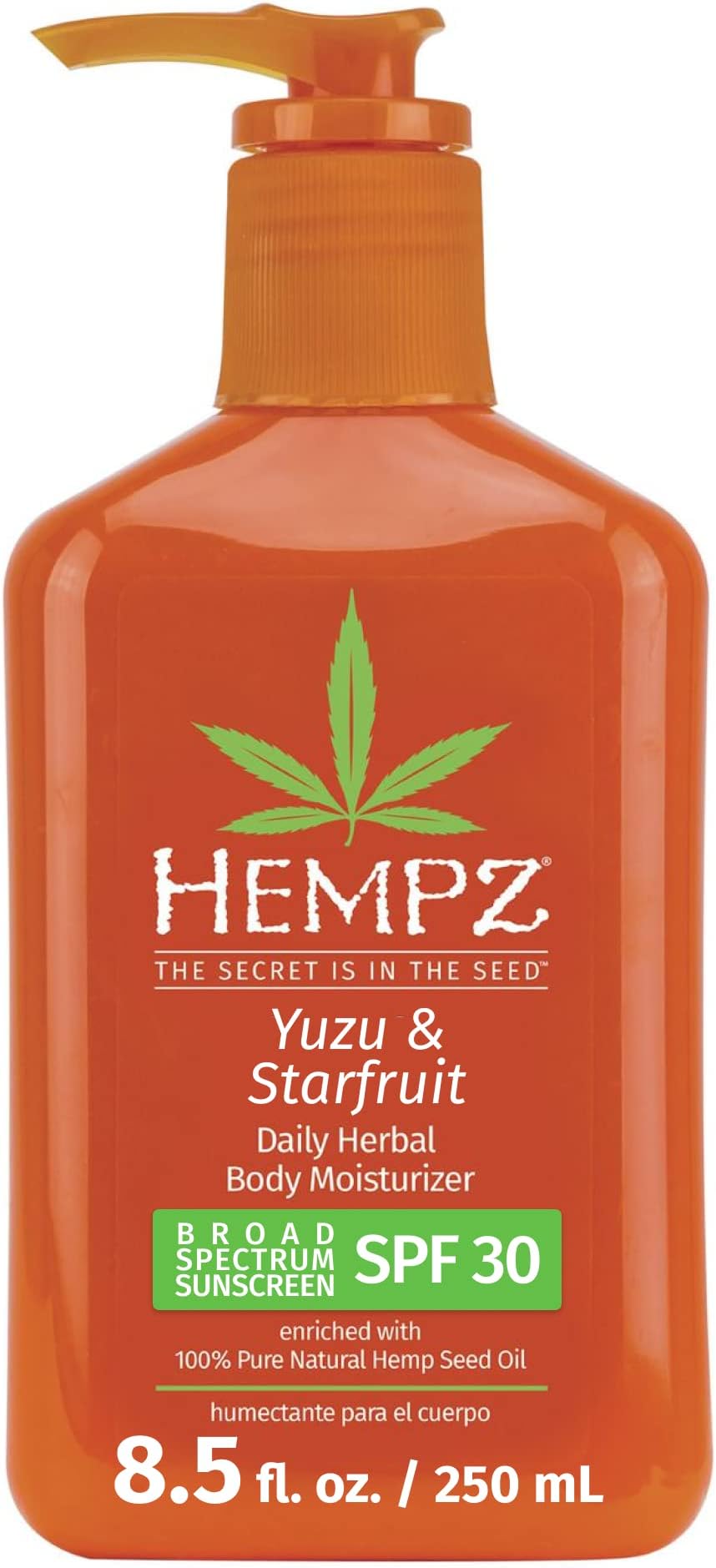 Amazon.com : Hempz Yuzu & Starfruit Daily Herbal Lotion with Broad ...