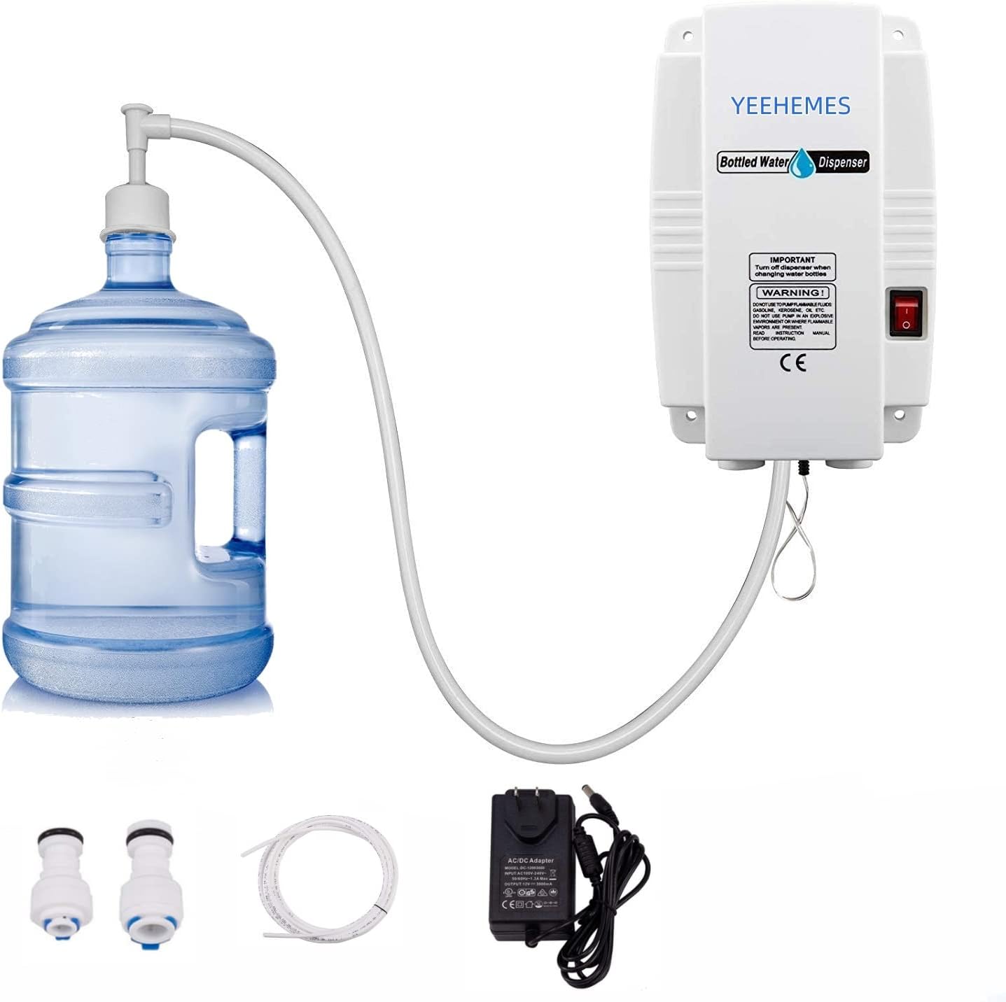 Bottled Water Dispenser Pump System - 20ft 110V AC US Plug Water ...