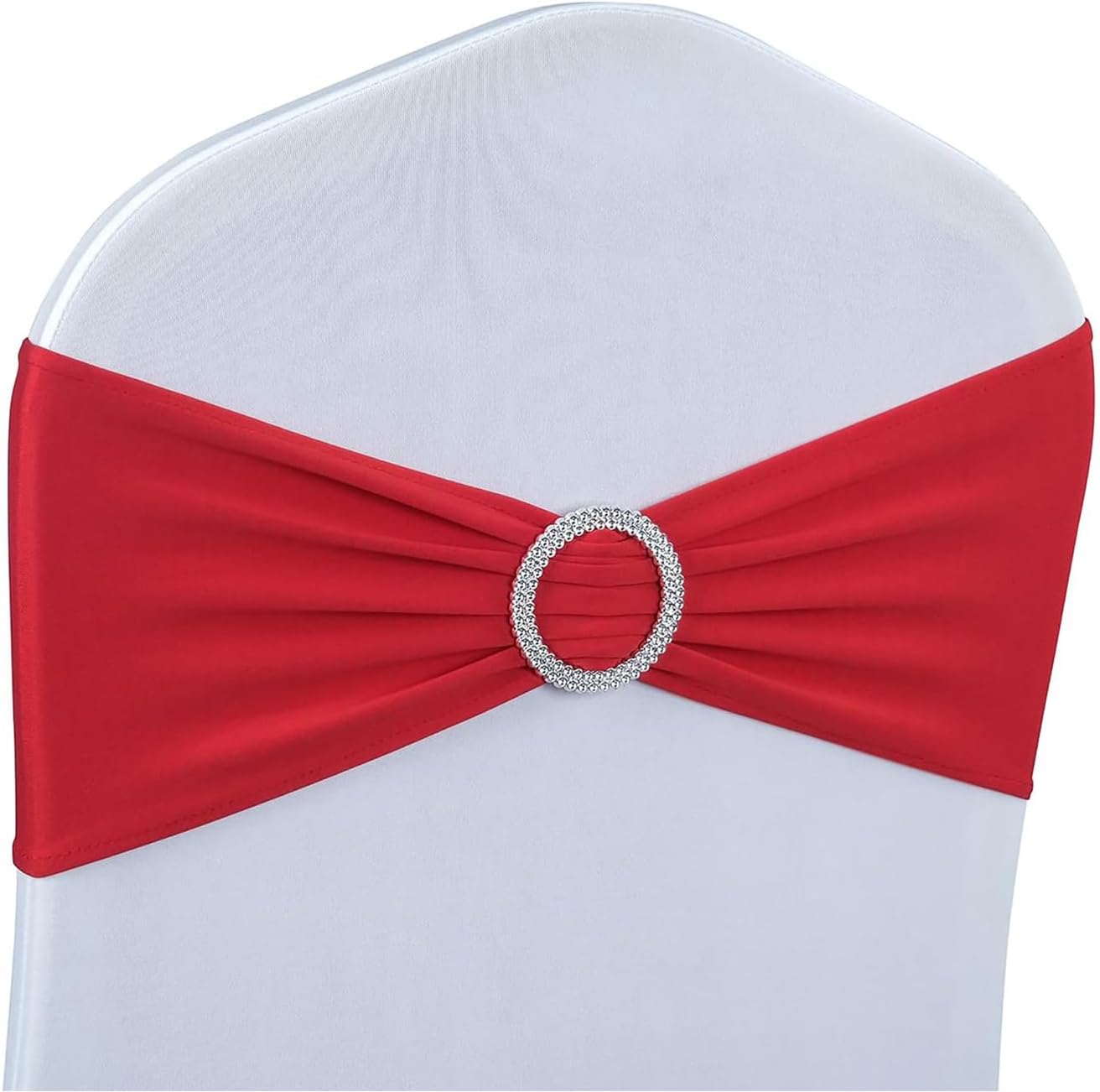 Amazon.com: VitalCozy 100 Pcs Spandex Chair Sashes with Heart Shaped ...