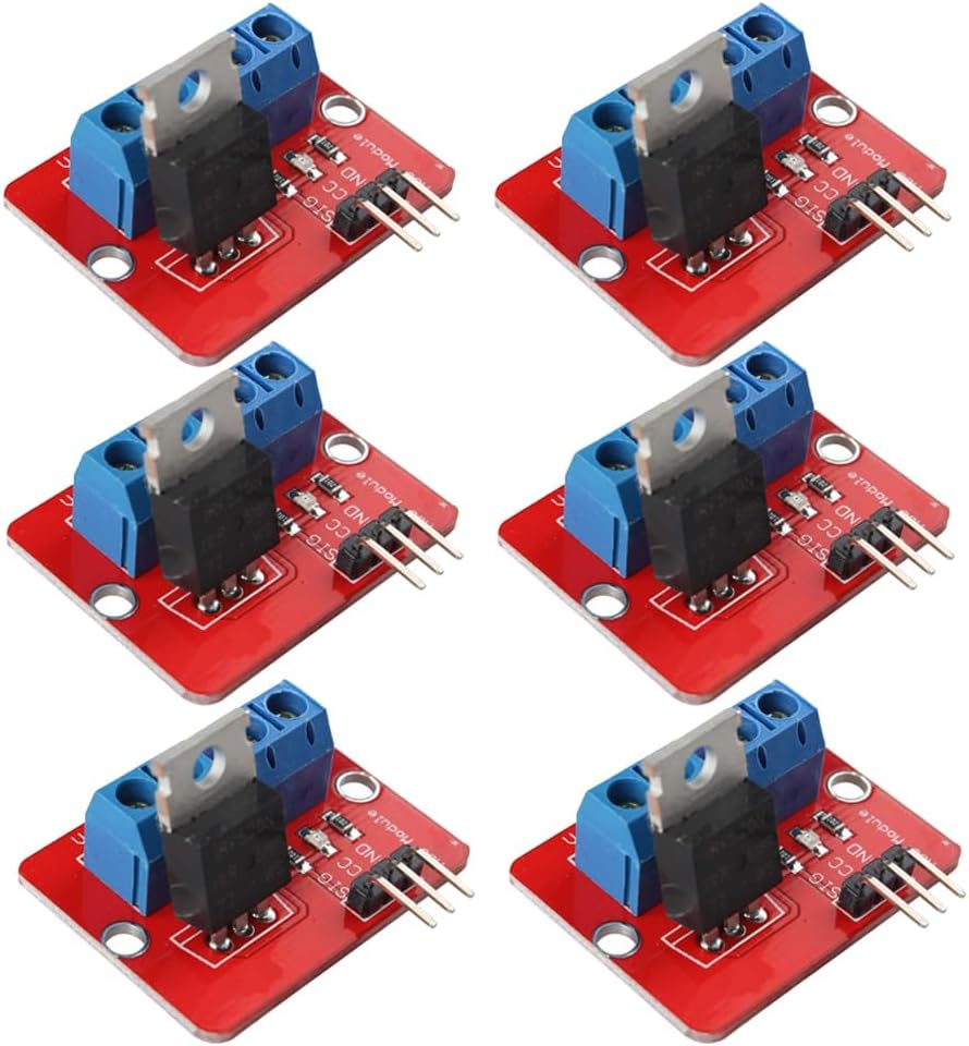 Gebildet 6pcs IRF520 MOSFET Driver Module MOSFET Button Drive for ...