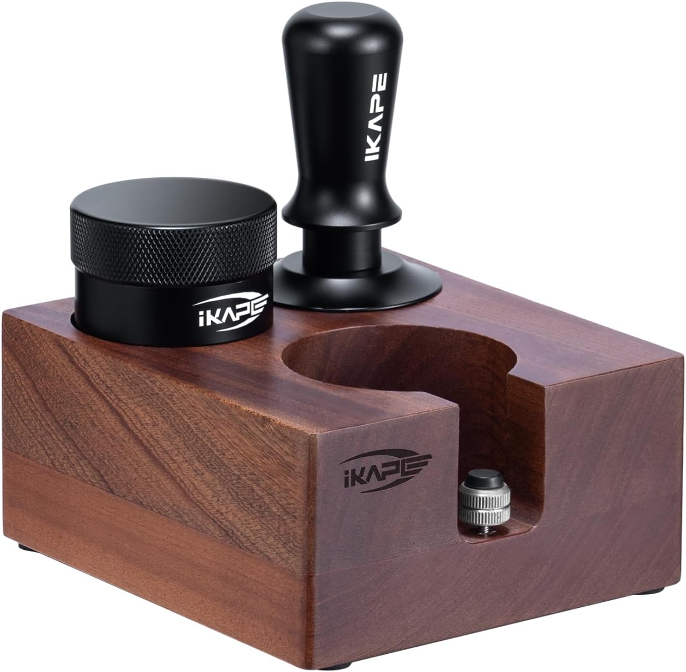 Amazon.com: IKAPE 53MM Espresso Tamper Kit 3 IN 1 Black, Coffee Tamper ...