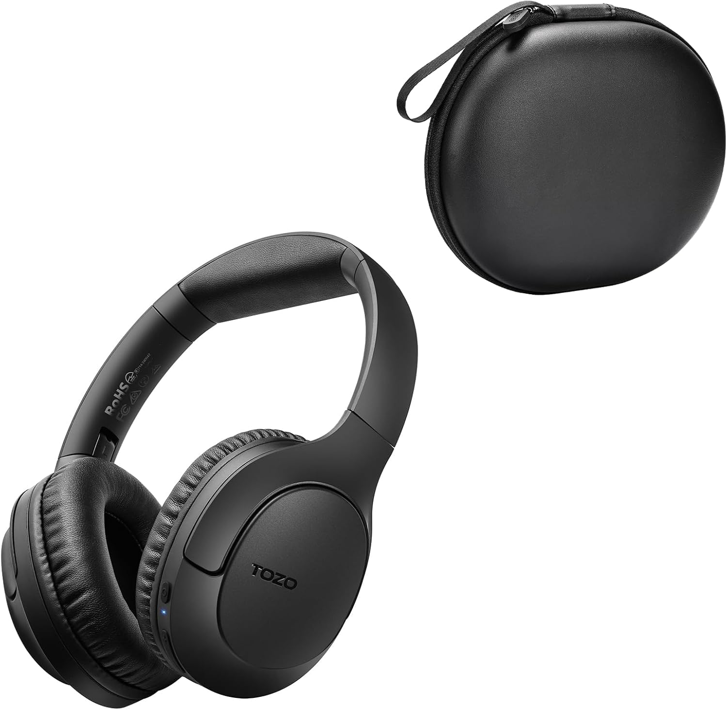 Amazon.com: TOZO Bluetooth 5.4 Over Ear Headphones, Headphone Case ...
