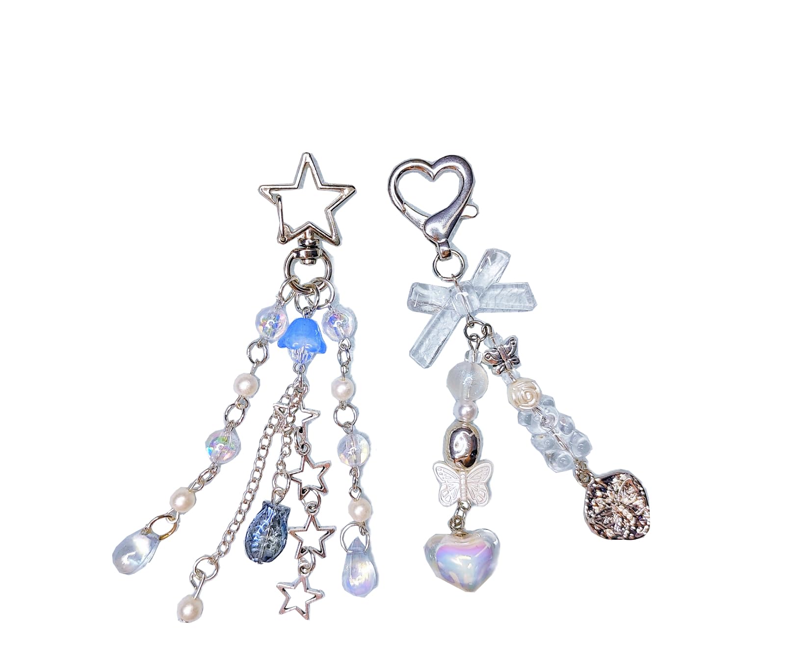 Y2K Aesthetic Jellyfish Butterfly Accessories Bear Keychain Cute ...