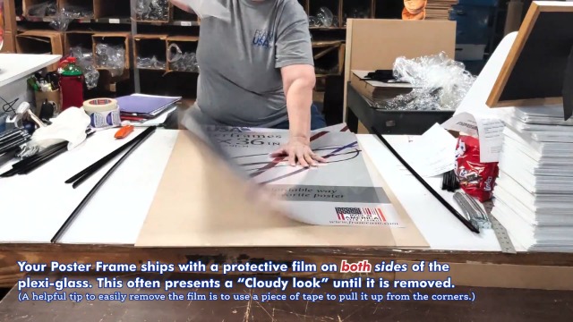 Watch How To Install A Poster Into Our Hardboard Poster Frames on ...