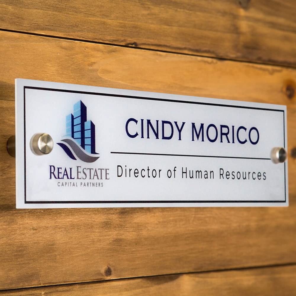 Amazon.com : Wall Sign Name Plate - 8x2" Office Sign, Executive CEO ...