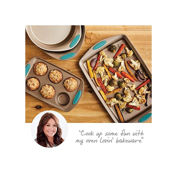 Buy Rachael Ray Cucina Bakeware Set Includes Nonstick Cake Cookie ...