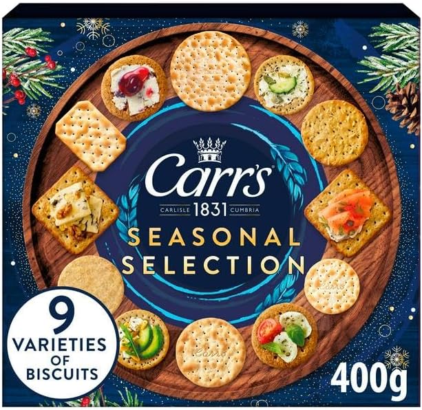 Carrs Crackers Seasonal Selection 9 Variety Assortment Biscuits 400g ...
