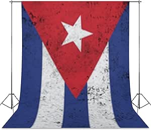 Amazon.com : Cuba Flag Retro Photo Banner Backdrop Backdrop Party ...