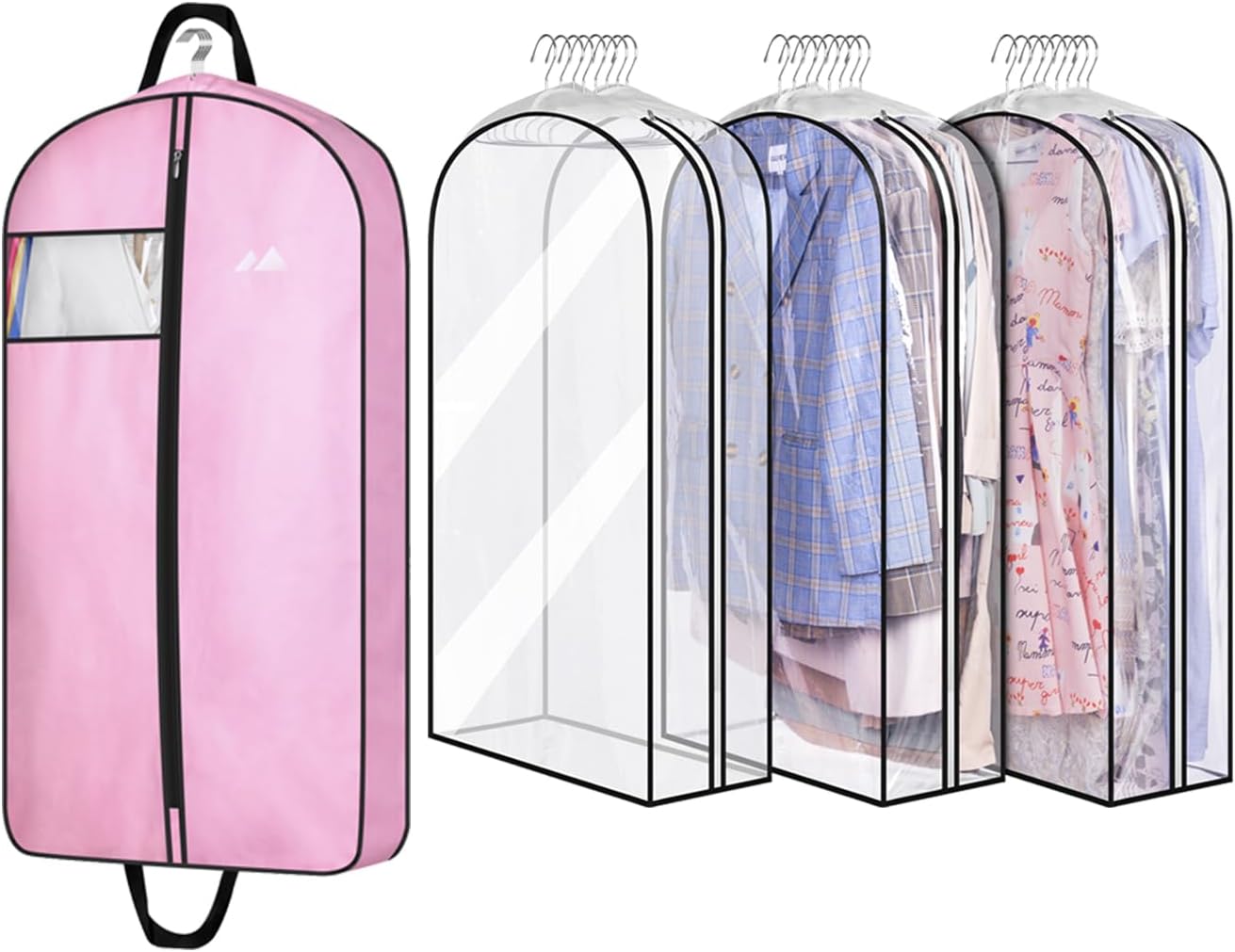 Amazon.com: MISSLO 43" Garment Bag Bundle with 40" Garment Bag ...