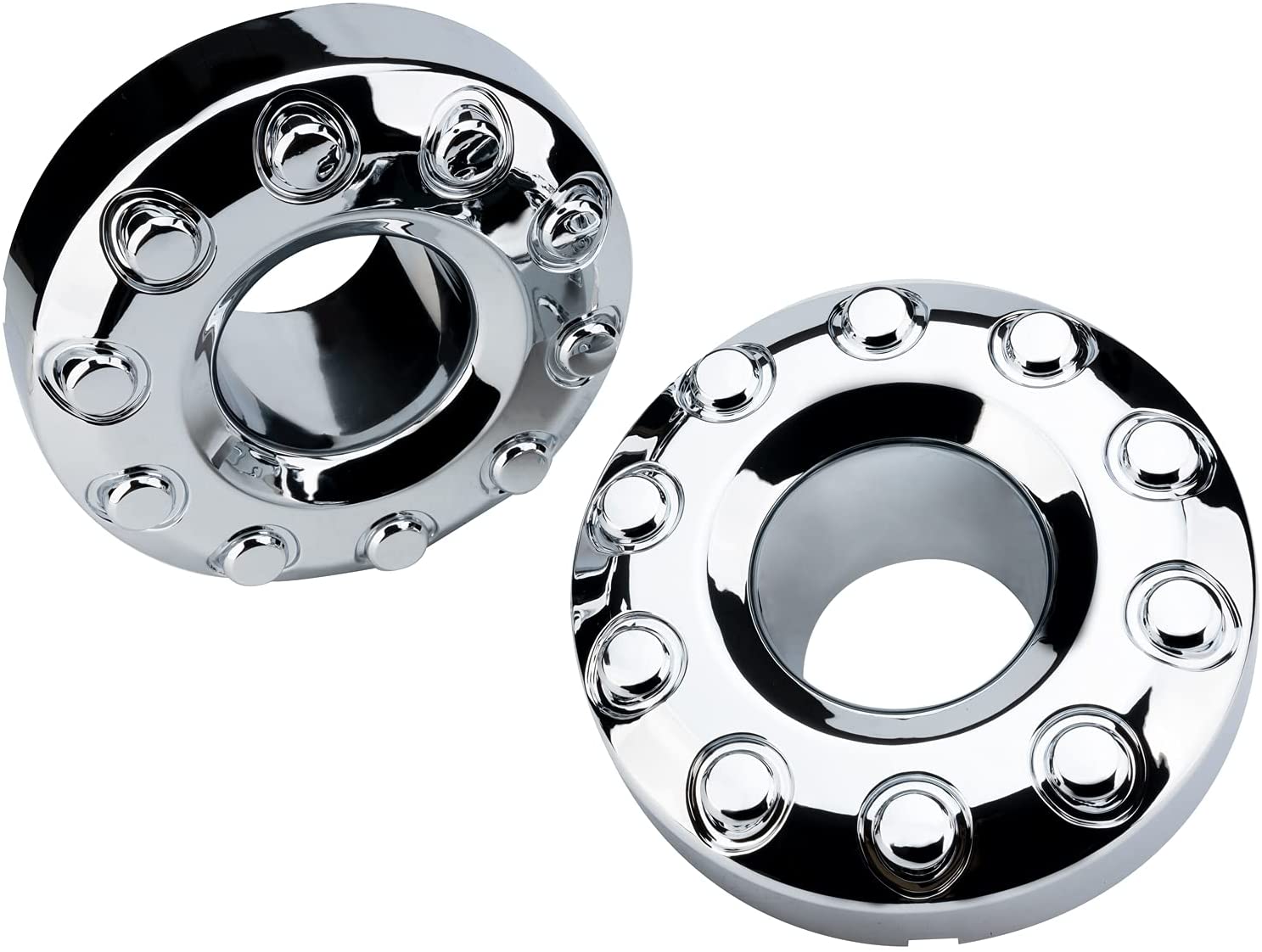 Watch Front 10 Lug Chrome Wheel Center Hub Cap on Amazon Live