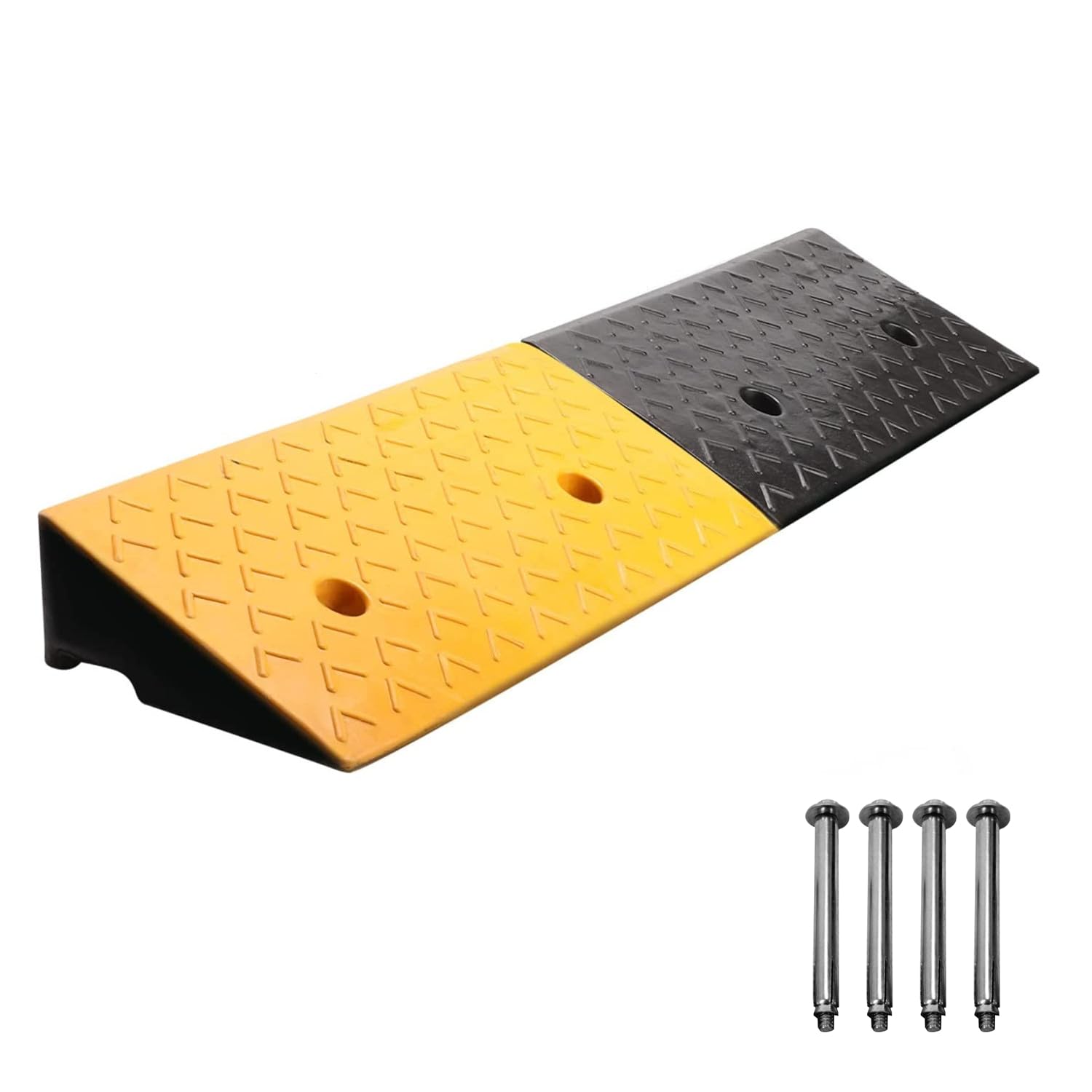 Buy Nisorpa Rubber Kerb Ramp 5" Rise Heavy Duty Curb Ramp with 4 ...