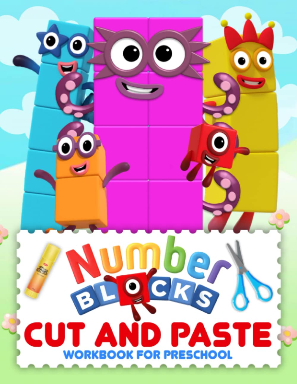 Buy Numberblocks Cut And Paste Workbook For Preschool: Lots Of ...