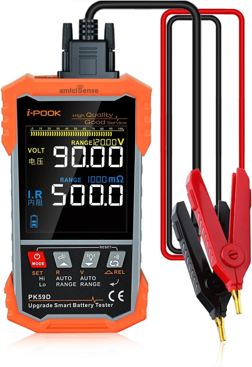 amiciSense Battery Internal Resistance Tester | Automatic & Manual ...