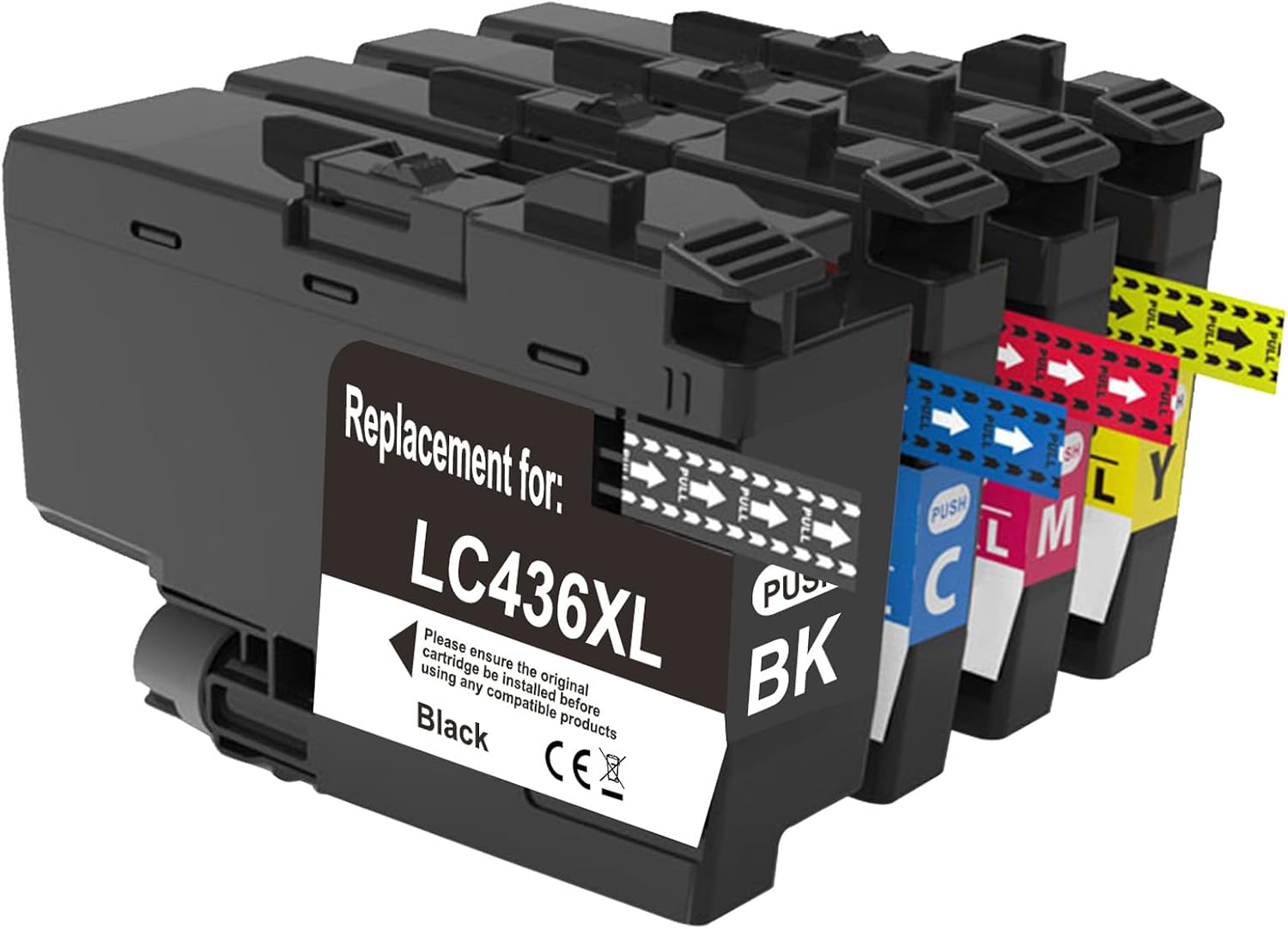 OGOUGUAN Compatible Ink Cartridge Replacement for Brother LC436XL LC436 ...