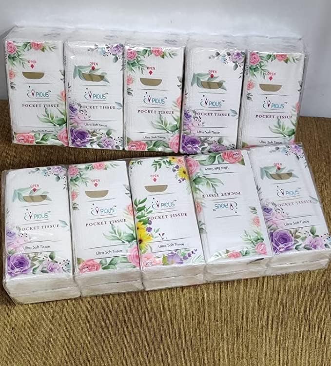 Frowwy Pocket Hanky Soft Pocket Tissue Packs | Disposable Tissue Paper ...