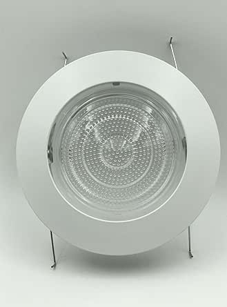 5 Inch Recessed Can Light Shower Trim Glass Lens Brushed Stain Nickel ...