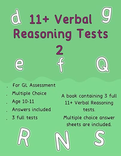11+ Verbal Reasoning Test Papers 2: 3 full tests with answer sheets and ...
