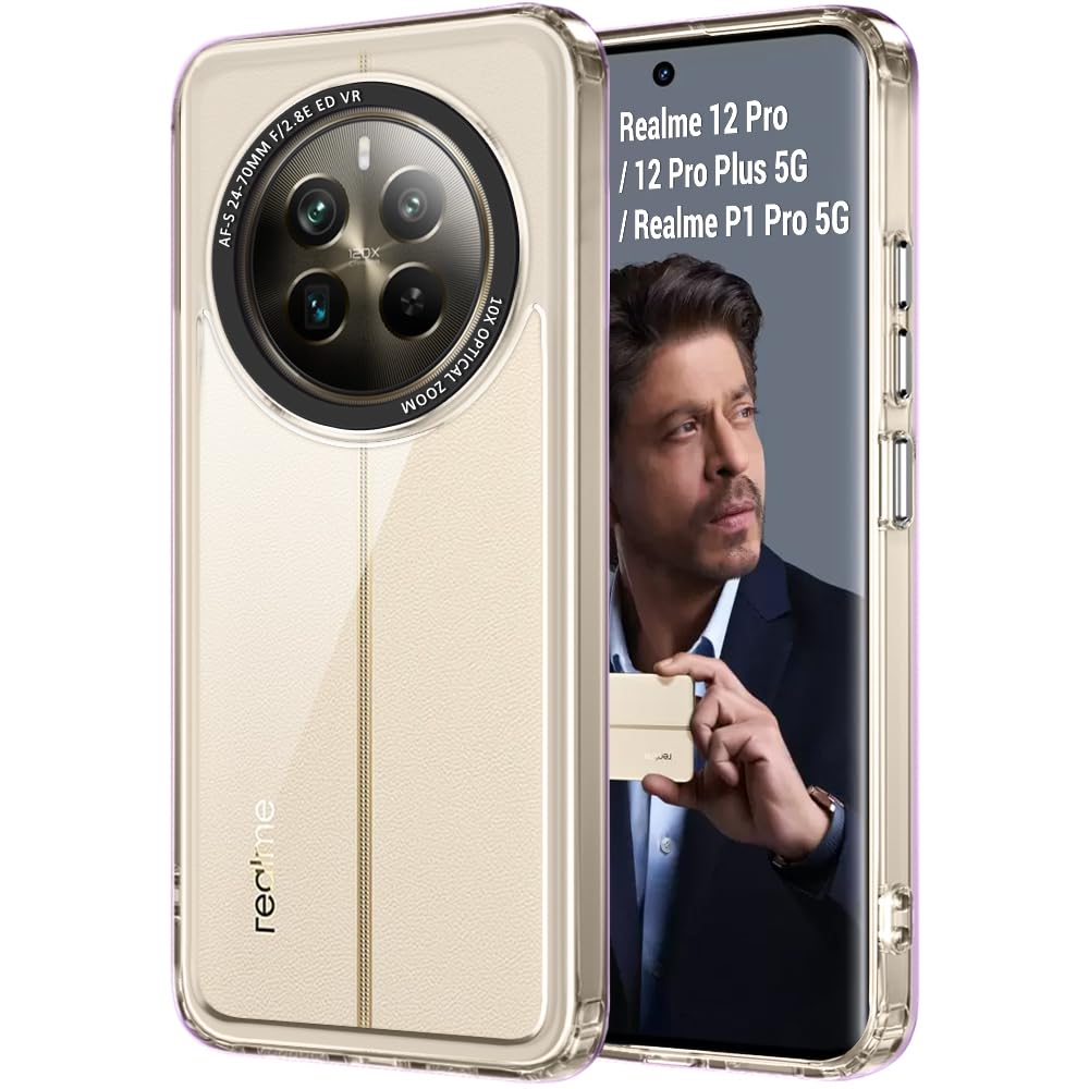 TheGiftKart Hybrid Shockproof Back Cover Case for Realme 12 Pro / 12 ...