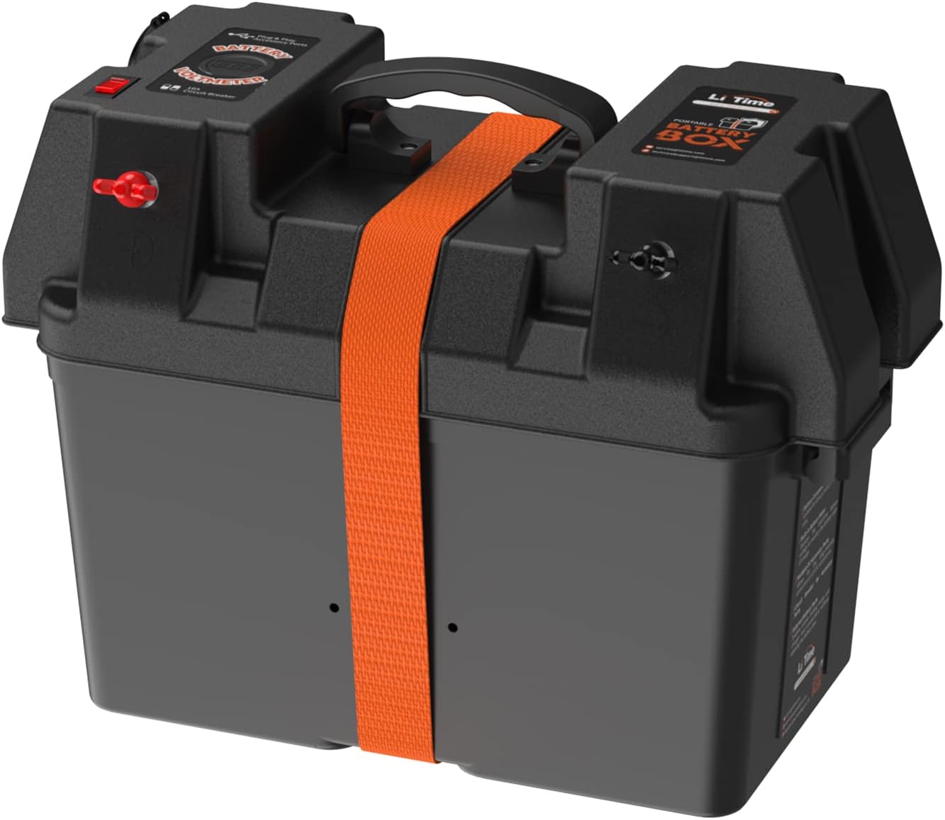 Amazon.com: Litime Portable Battery Box Fits Group 24/27 Size Batteries ...