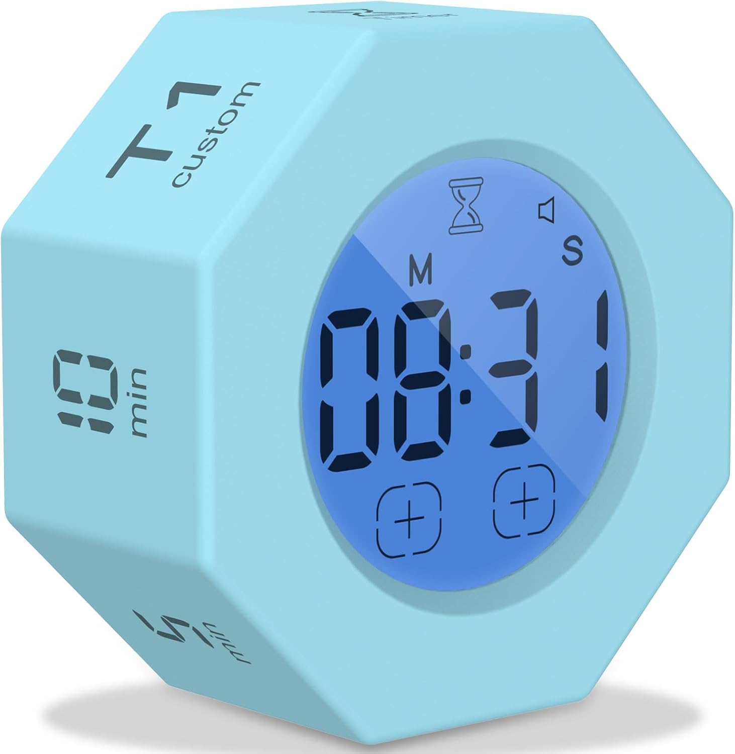 Amazon.com: FALESOUL Pomodoro Timer, Productivity Timer Cube, 1,3,5,10,25,60 Minute Preset Smart ...