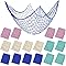 Amazon.com: 16 Pieces Natural Fish Net Decoration 80" x 40", Wall ...