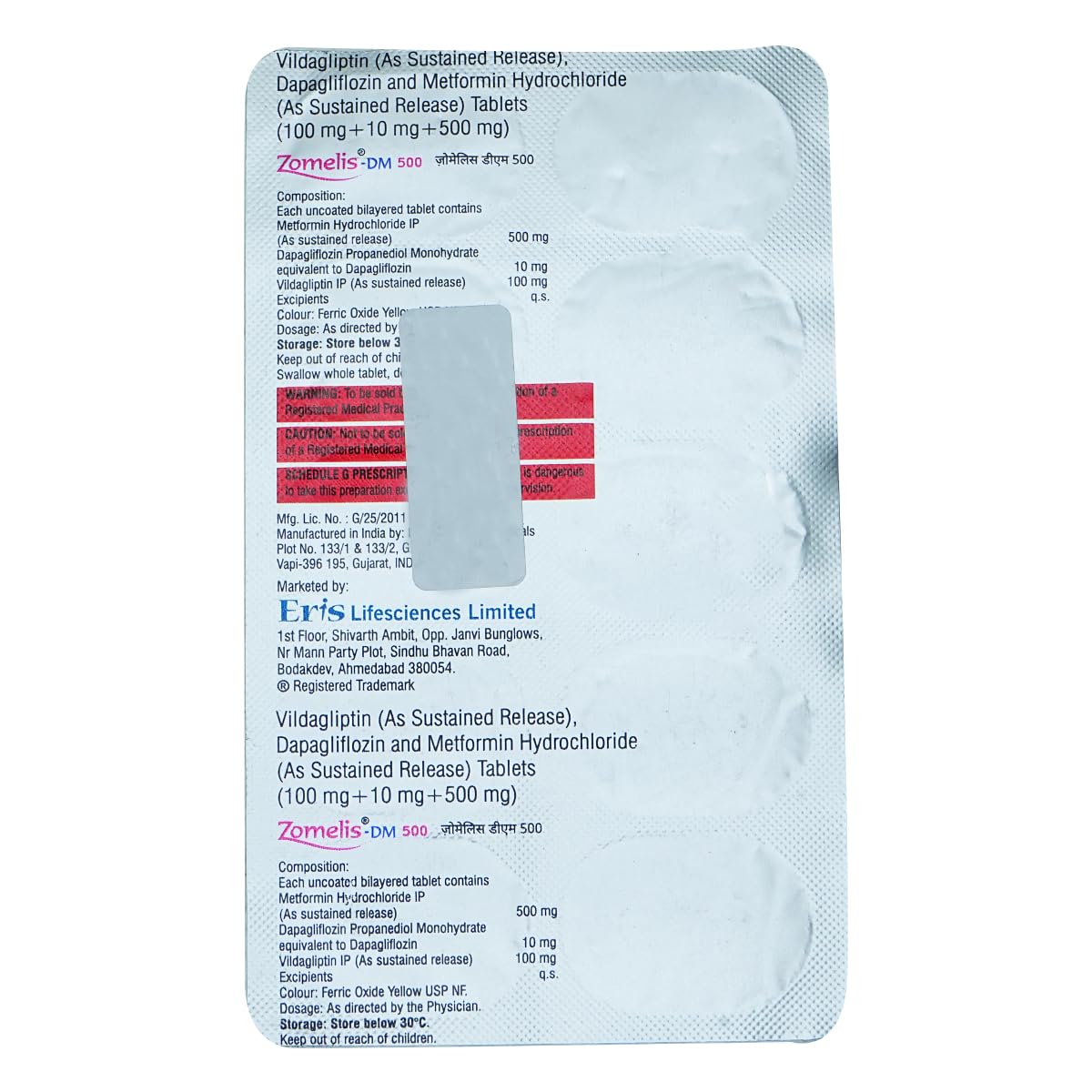 Zomelis-DM 500 - Strip of 10 Tablets : Amazon.in: Health & Personal Care