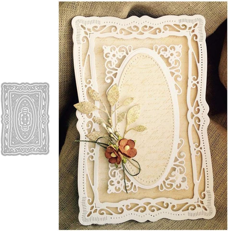 Rectangular Lace Cutting Dies with Metal Frame for Scrapbooking Cutting ...