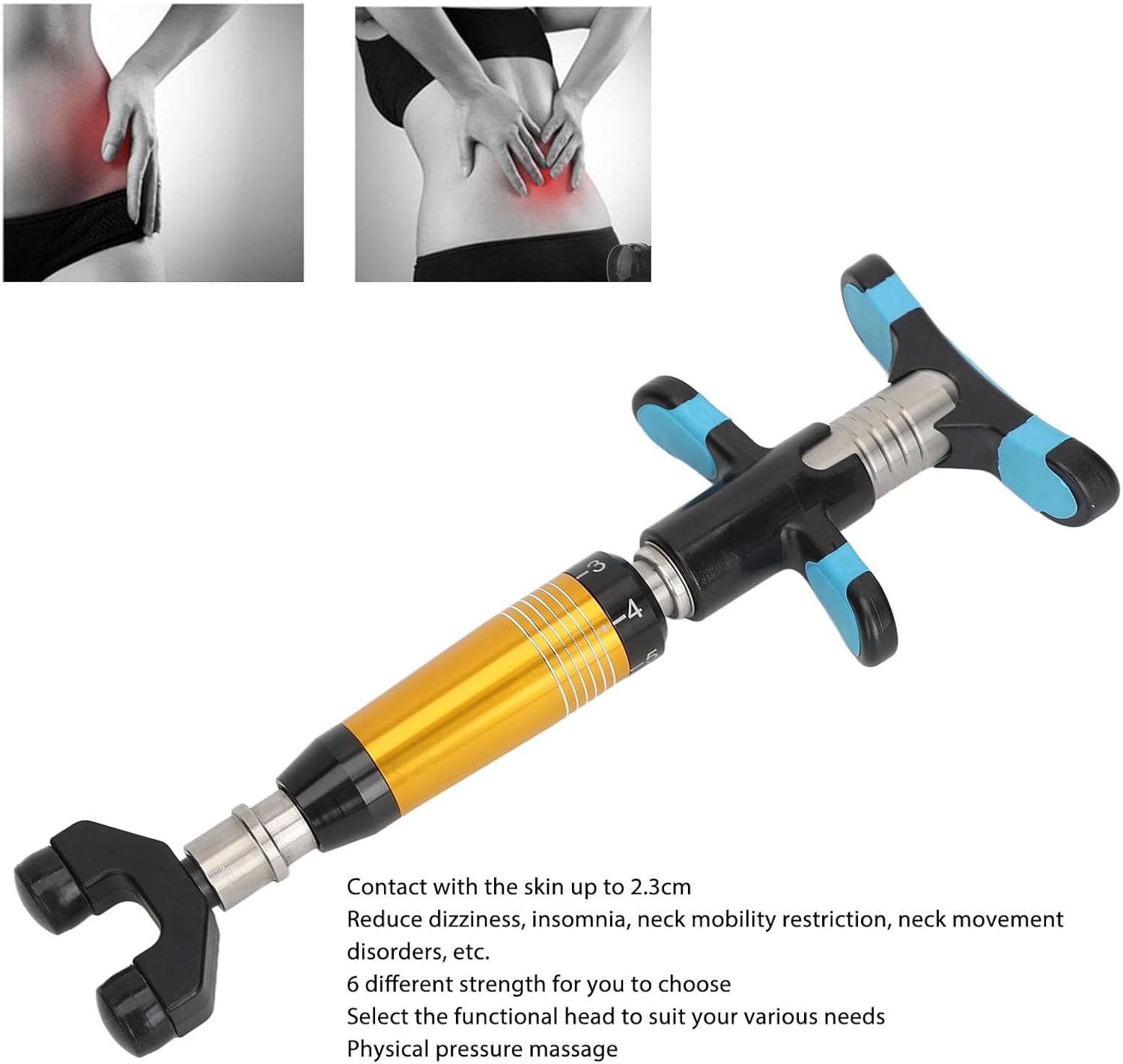 Shock Wave Treatment Machine, 6 Strength Chiropractic Adjusting Tool ...