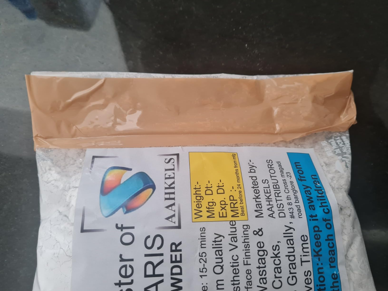 Aahkels Premium (P. O. P) Plaster of Paris Powder | Plaster Hand Mold ...