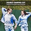 Amazon.com: Outsunny 2 Person Folding Camping Cot for Adults, 50" Extra ...