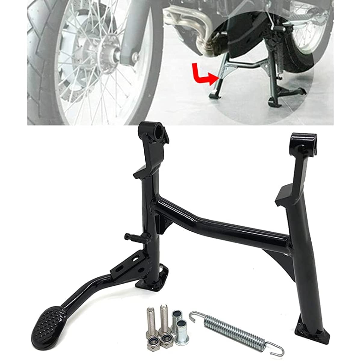 Motorcycle Stand Lift Aazon.co: Otorcycle Steel Center Kickstand Ount ...