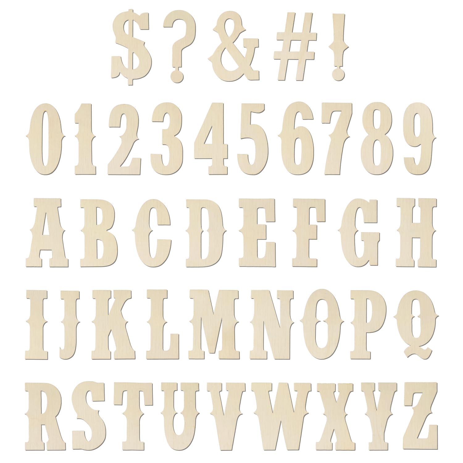 Snapklik.com : Wooden Letters 4 Inch For Crafts Unfinished Wood ...