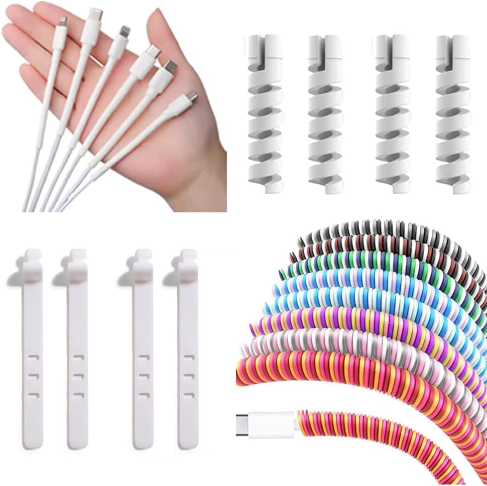 Amazon.com: Cable Charger Protector Kit for Phone Charger,Heat Shrink ...