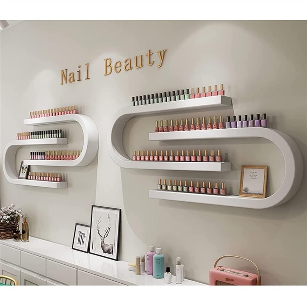 Amazon.com: Nail Polish Rack for Wall, Wall Nail Polish Organizer, Wall ...