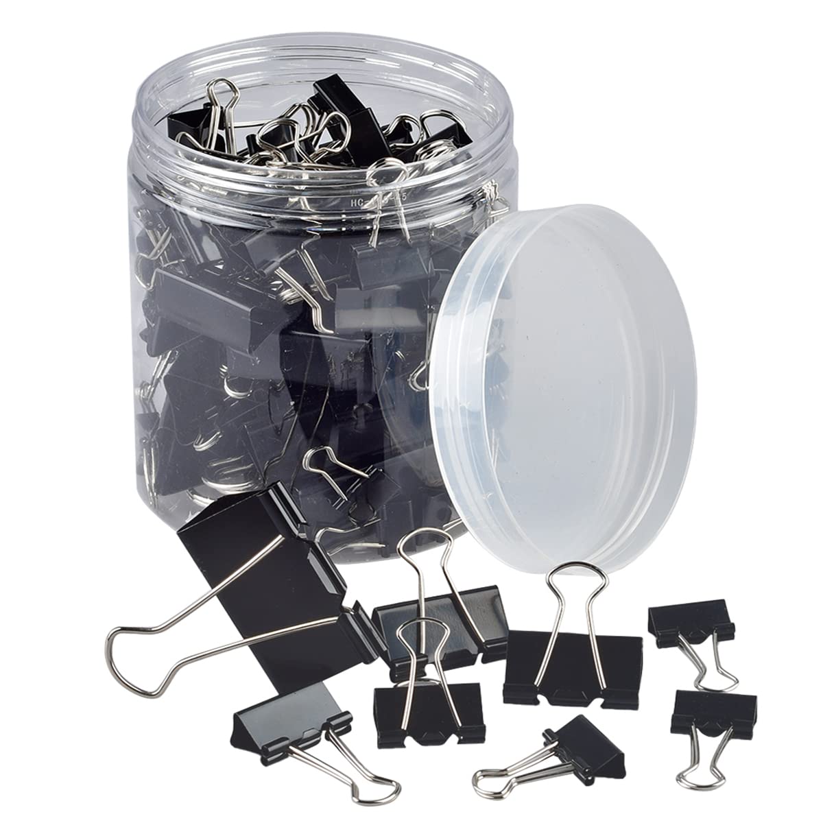 Paper Binder Clips Paper Clamps 120pcs,6 Assorted Sizes,Jumbo, Large ...