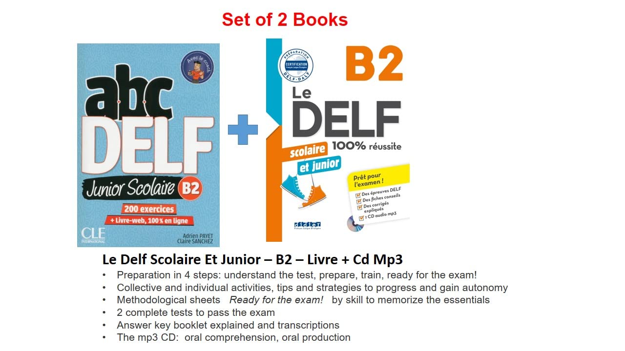 Le Delf Scolaire Et Junior 100 Reussite B2 Abc Delf | Desertcart INDIA