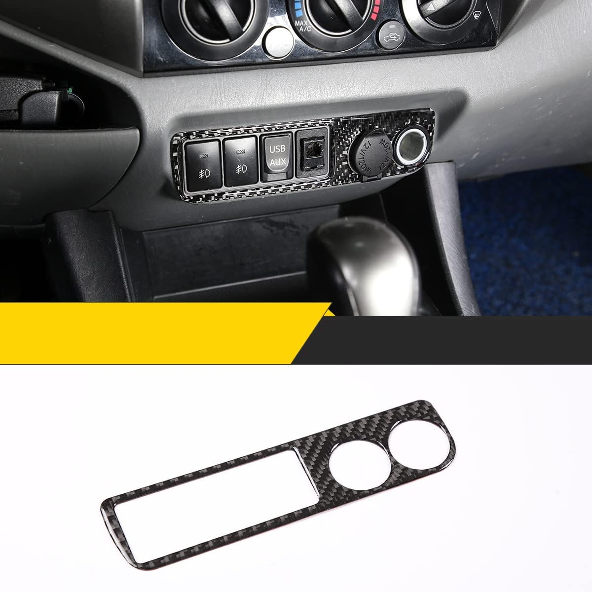 Amazon.com: taruisixt for Toyota Tacoma 2011-2015 Real Carbon Fiber ...