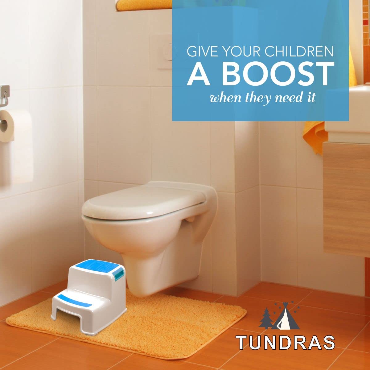 Snapklik.com : Two Step Kids Step Stools - 2 Pack, Blue - Child ...