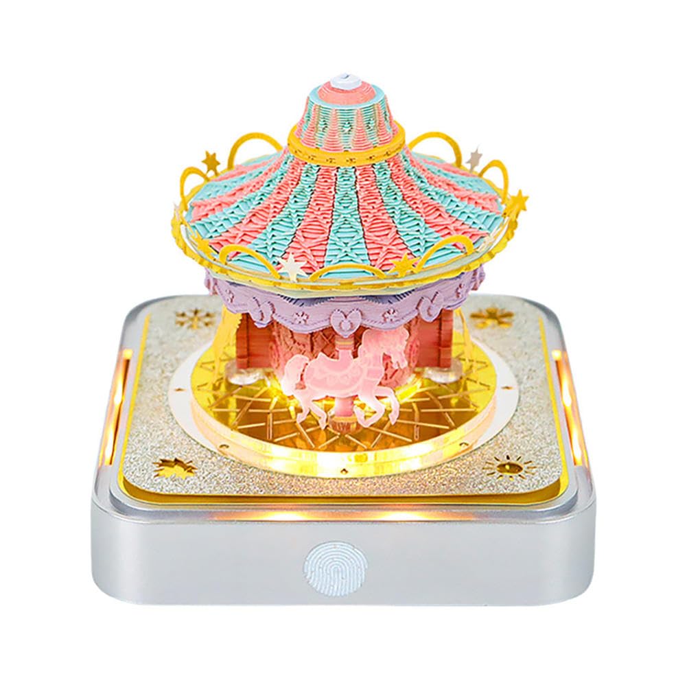 Amazon.com: PPNXCT 2025 Carousel Calendar,3D Memo Pad,Time Piece ...
